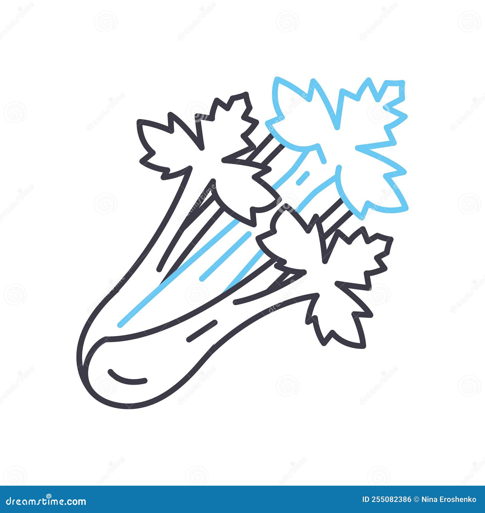 Celery Line Icon, Outline Symbol, Vector Illustration, Concept Sign ...