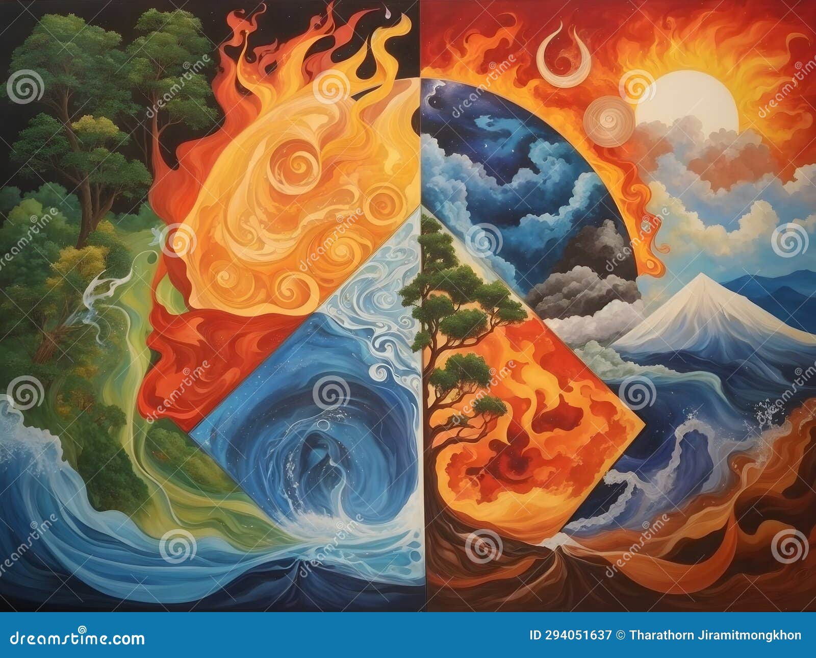 Celestial Alchemy: the Elemental Dance of Air, Water, Fire, Earth, and ...