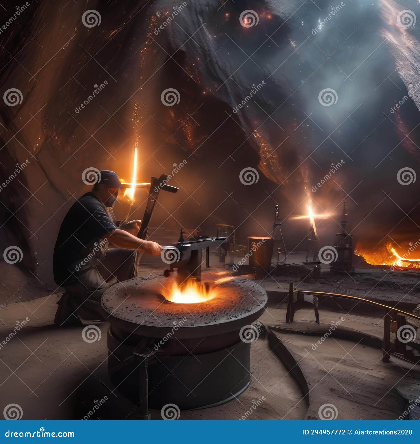 A Celestial Blacksmith, Forging Galaxies in the Cosmic Fires of ...