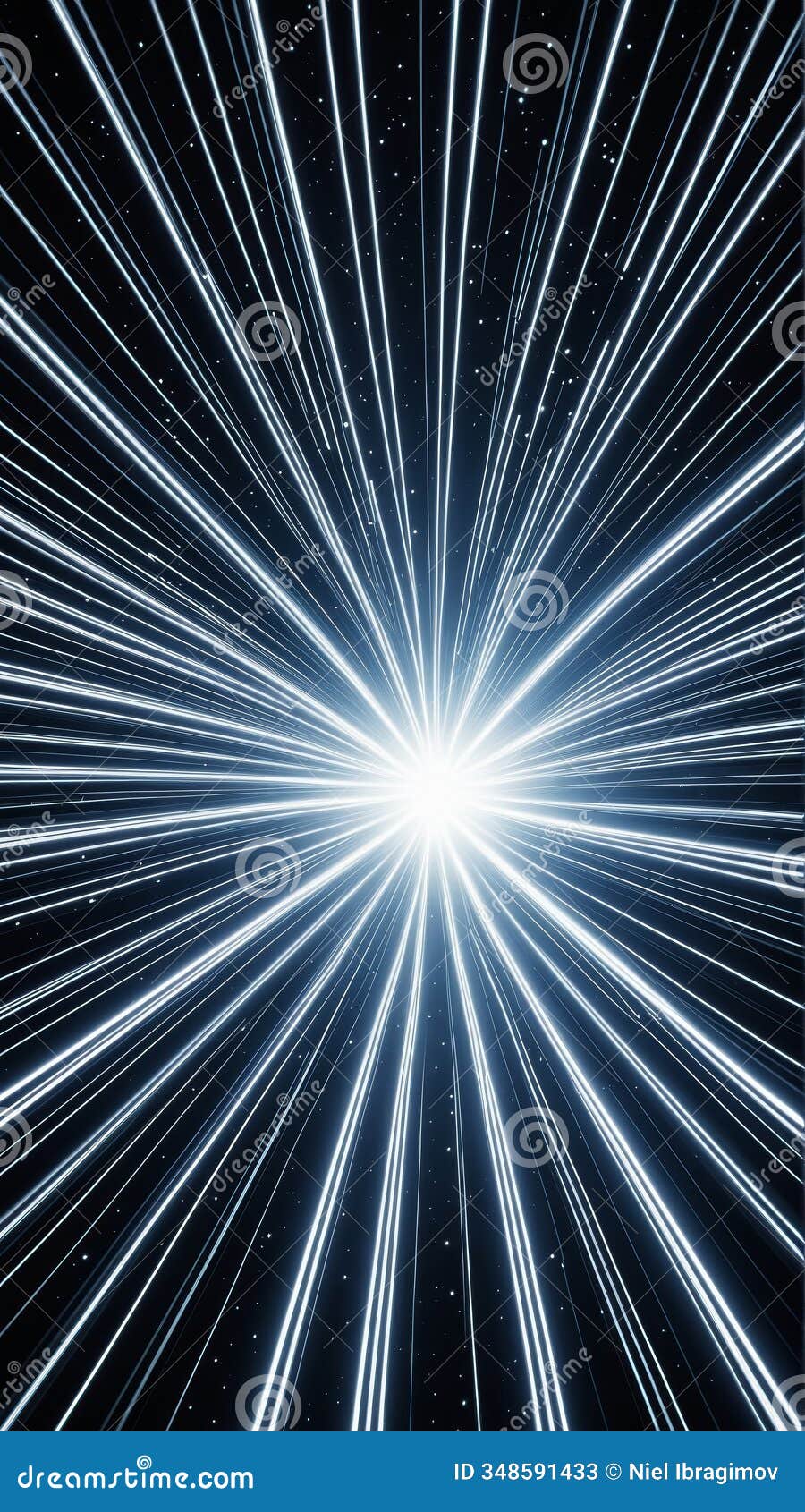 Celestial Burst: Radiant Light and Starry Sky Explosion Stock Image ...