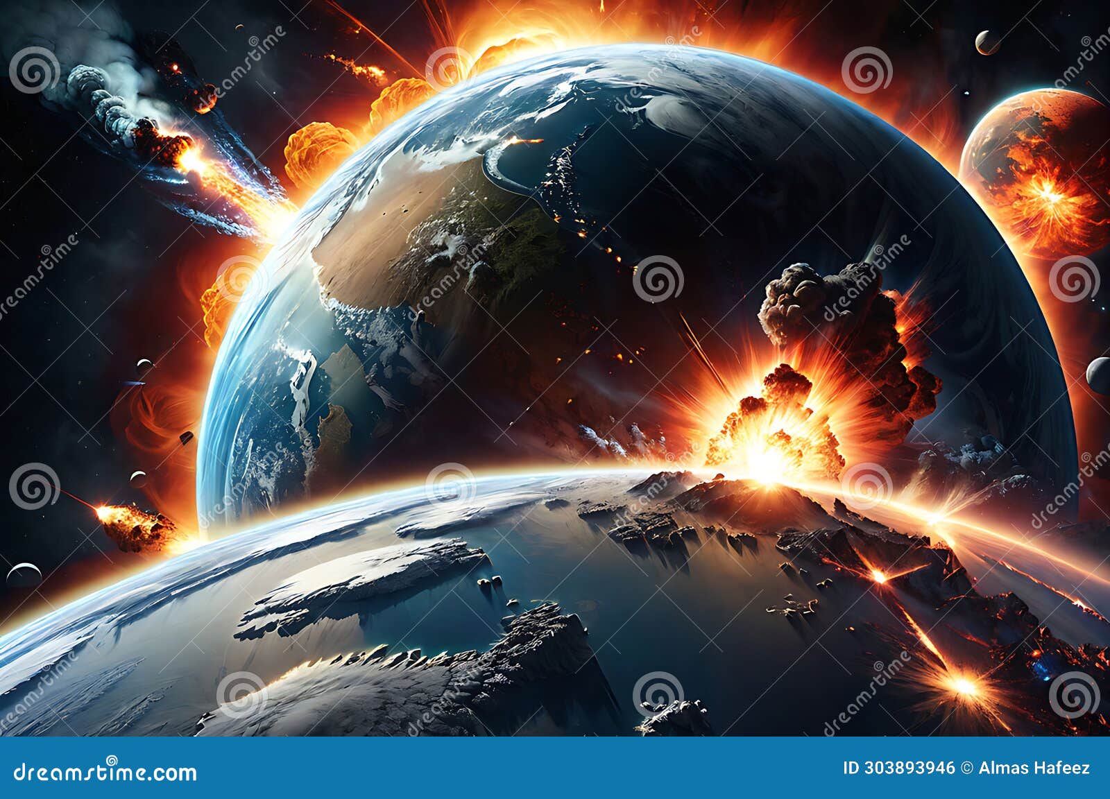 Celestial Catastrophe: Planet Earth Captured In The Exact Moment Of A ...