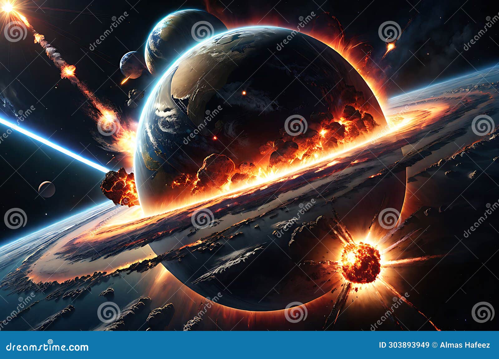 Celestial Catastrophe: Planet Earth Captured In The Exact Moment Of A ...