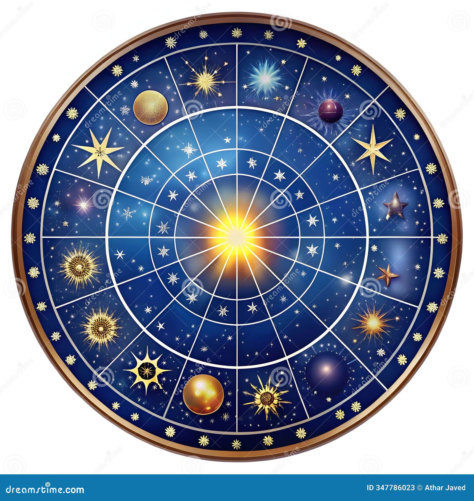 Celestial Chart with Zodiac Signs and Stars Isolated on White ...