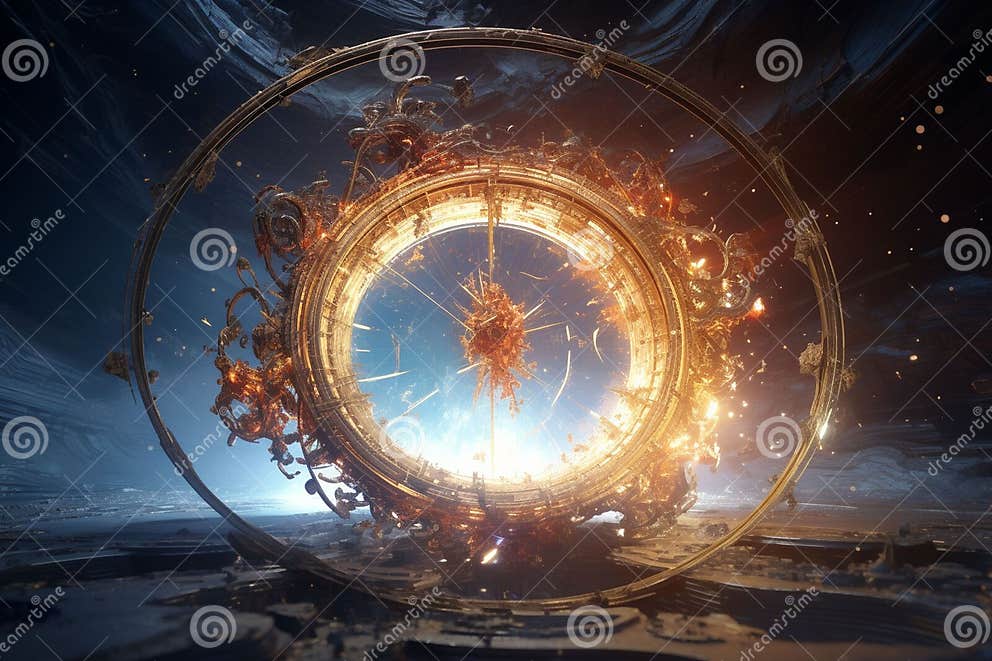 Celestial Clockwork Orchestrating a Mesmerizing Stock Illustration ...