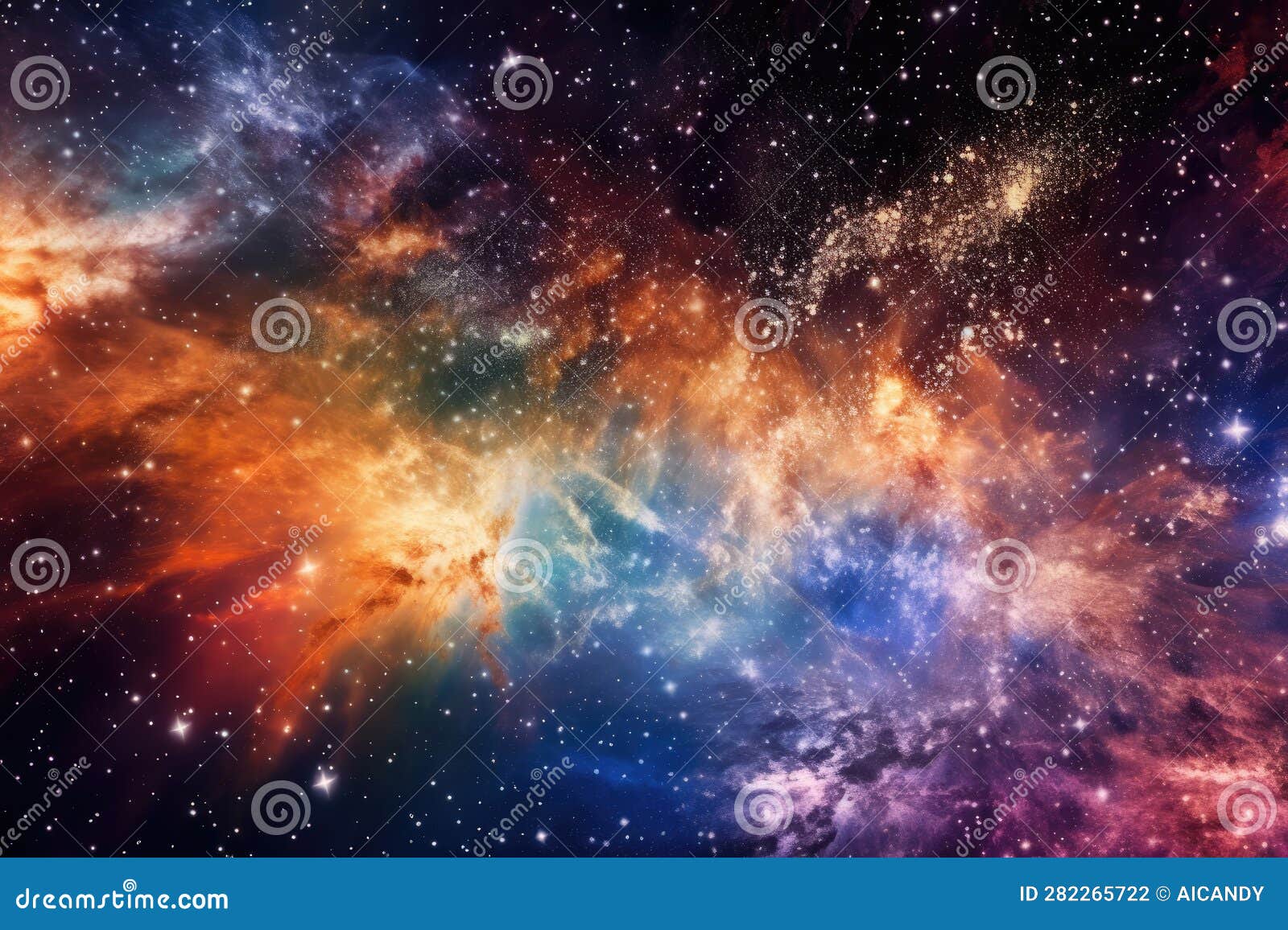 Celestial Collision of Stars and Galaxies, Exploding in a Dazzling ...