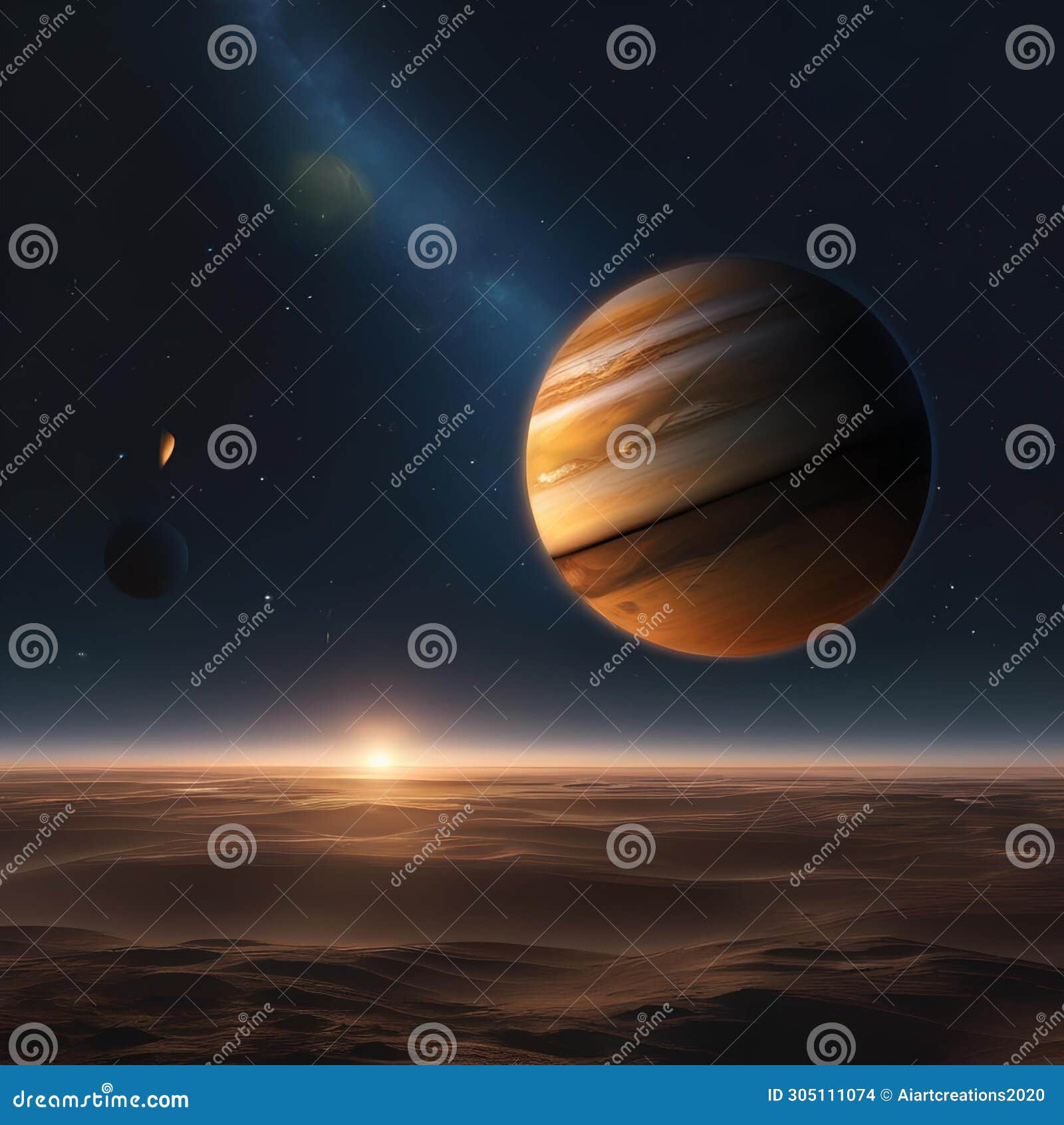 Celestial Conjunction, Planets Aligning In A Cosmic Dance, Starry ...