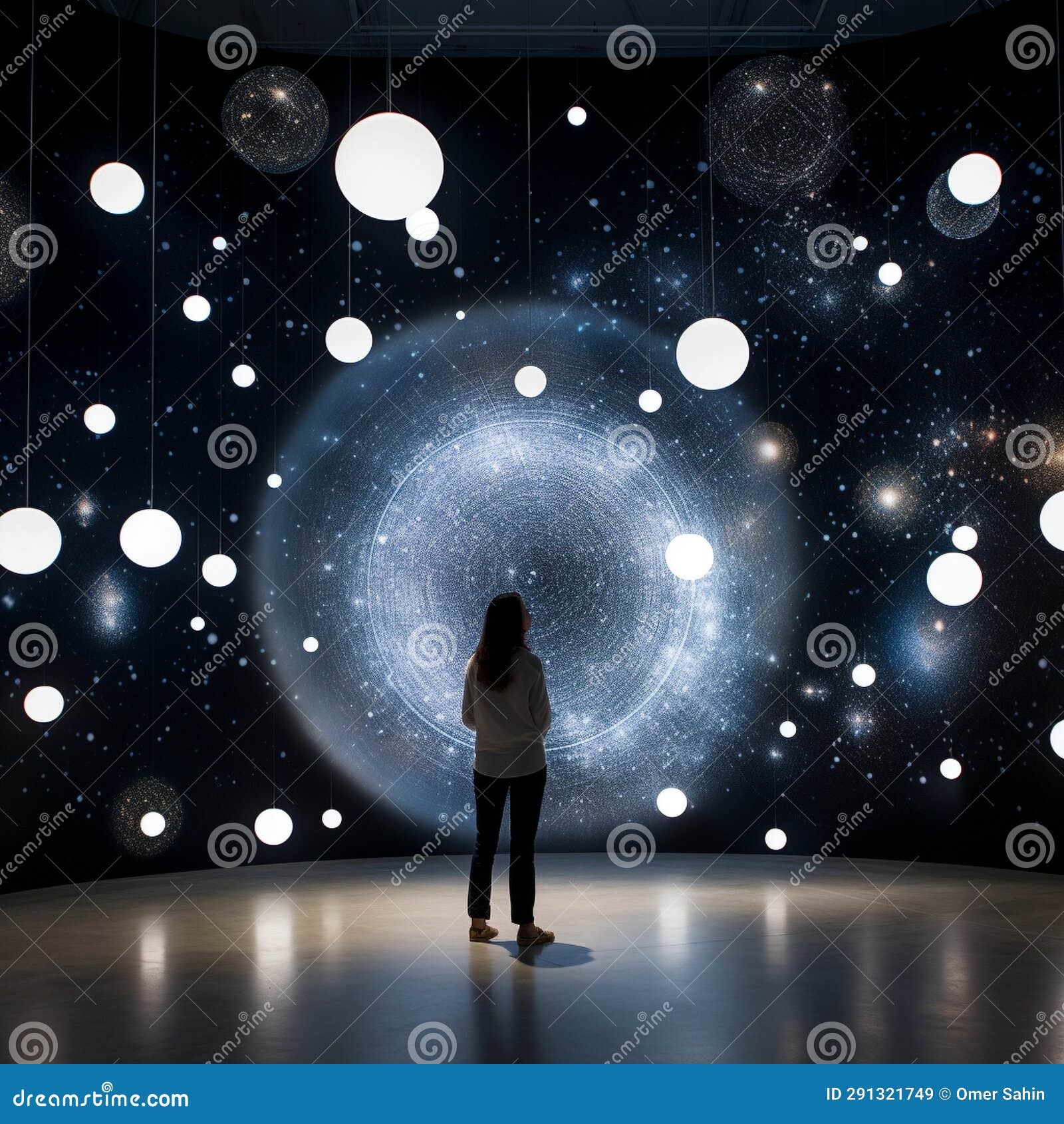 Celestial Convergence A Stunning Abstract Of Cosmic Energy Stock Photo ...