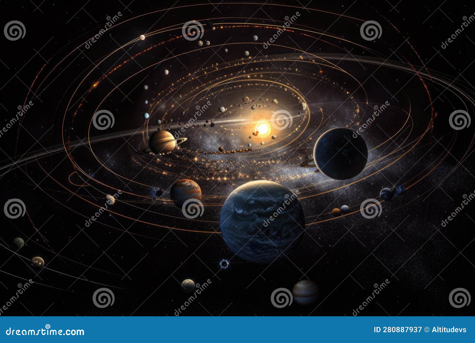 A Celestial Dance of Planets and Stars, with the Earth in the Center ...