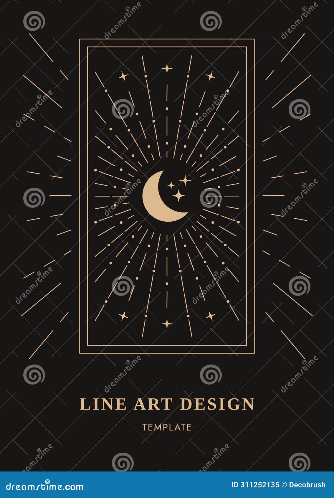 Celestial Design Card, Celestial Magic Mystical and Esoteric Card ...