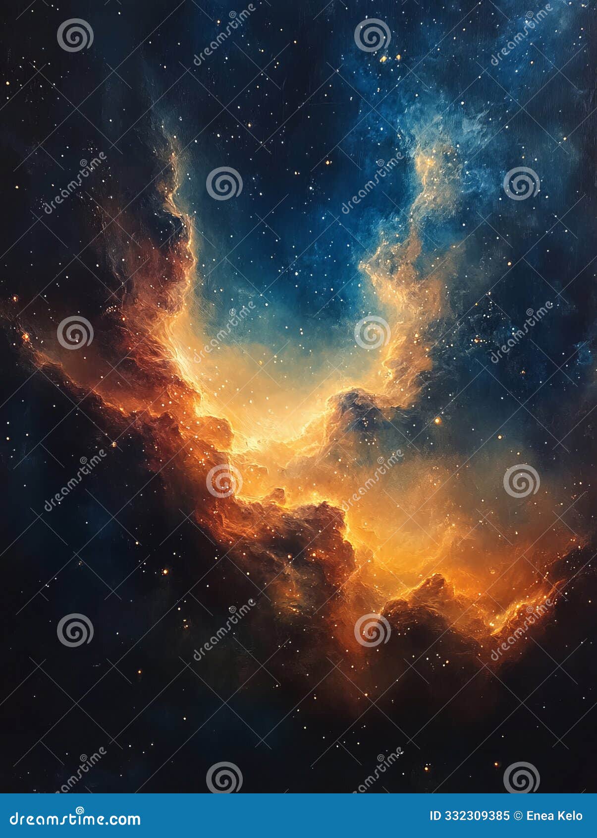 Celestial Dreamscape: the Infinite Sky Stock Illustration ...