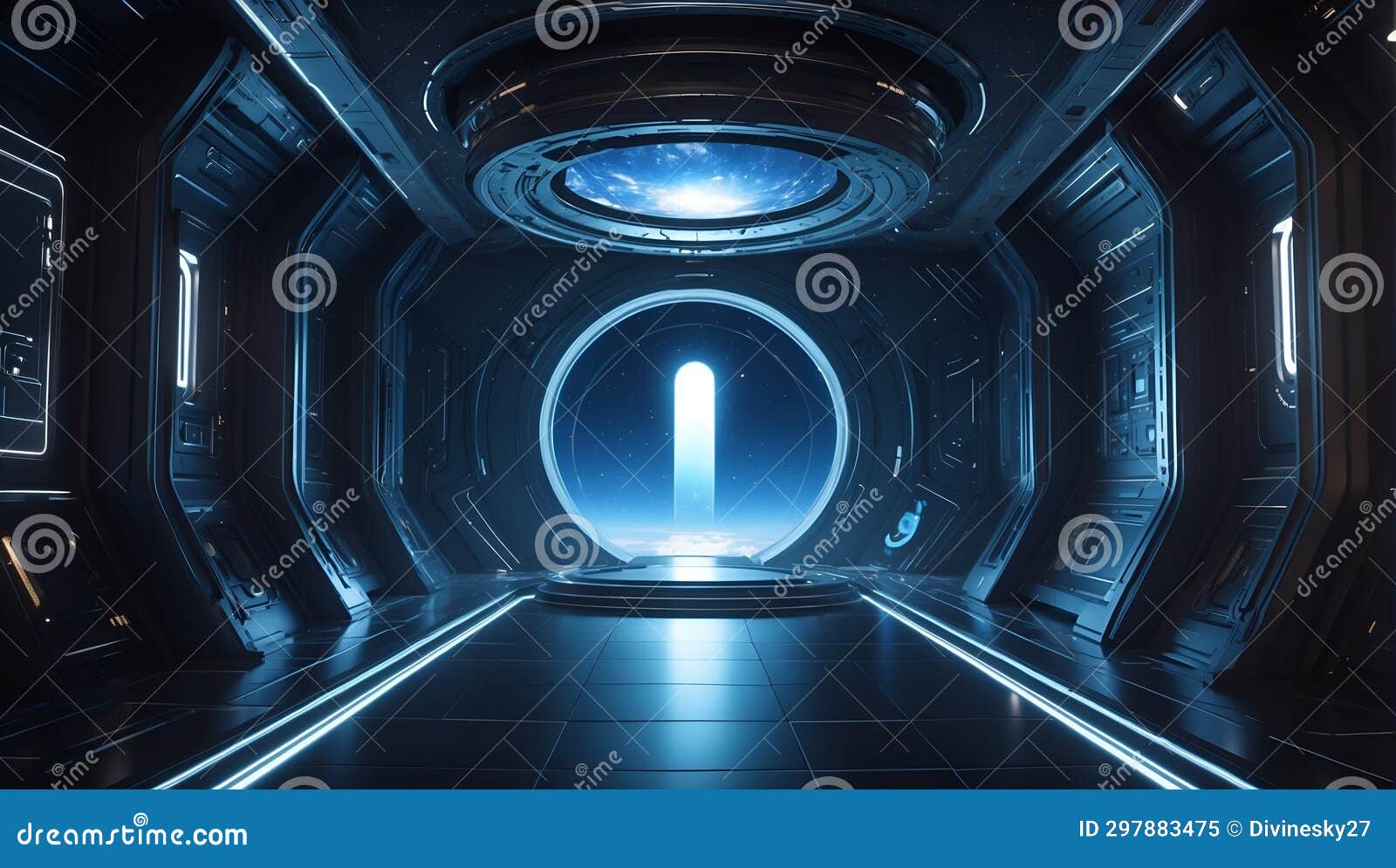 Celestial Horizon in 3d: Immersive Space Exploration. Ai Generated ...