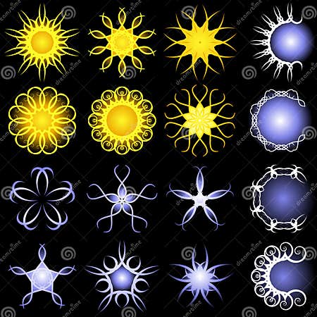 Celestial icons stock vector. Illustration of moon, icon - 7280027