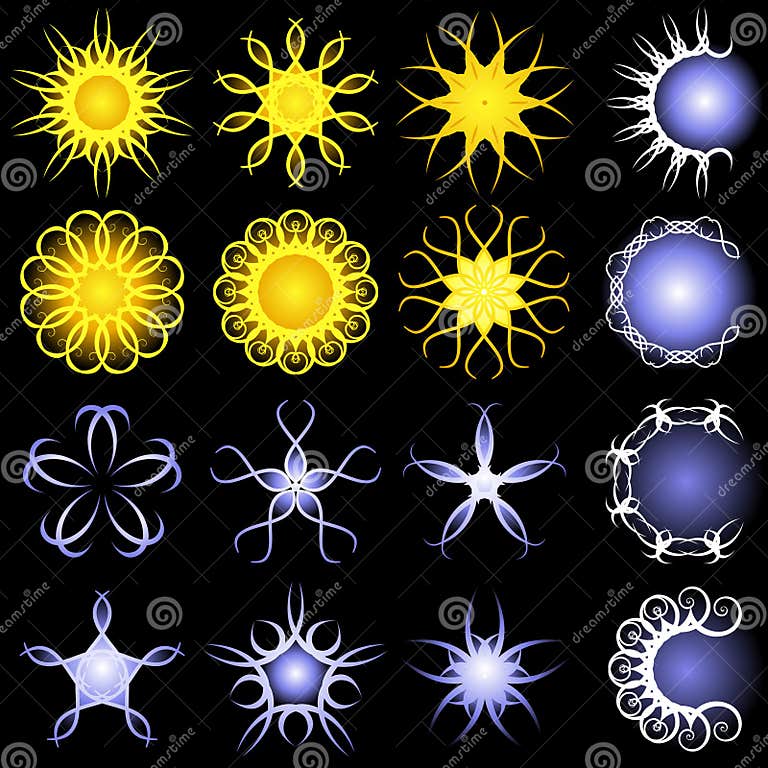 Celestial icons stock vector. Illustration of moon, icon - 7280027