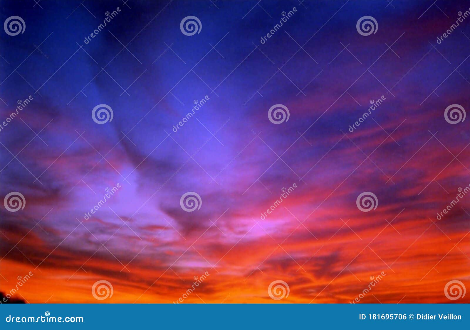 Celestial indigo stock photo. Image of sunset, diffuse - 181695706