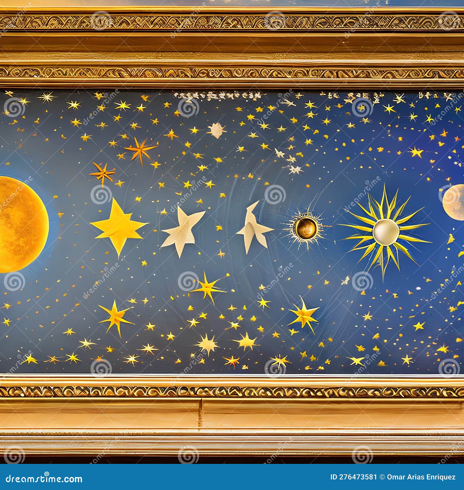 A Celestial Interpretation of the Four Seasons, with Suns and Moons ...