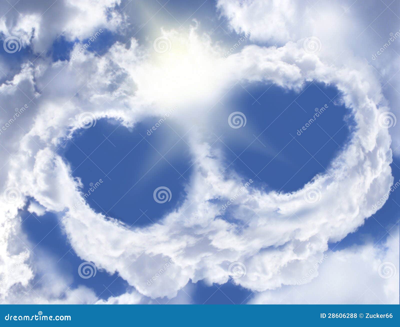 Celestial love stock photo. Image of heart, cloud, background - 28606288