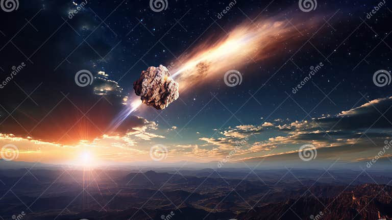 Celestial Phenomenon Meteor Background Stock Illustration - Illustration of space, nature: 315884249