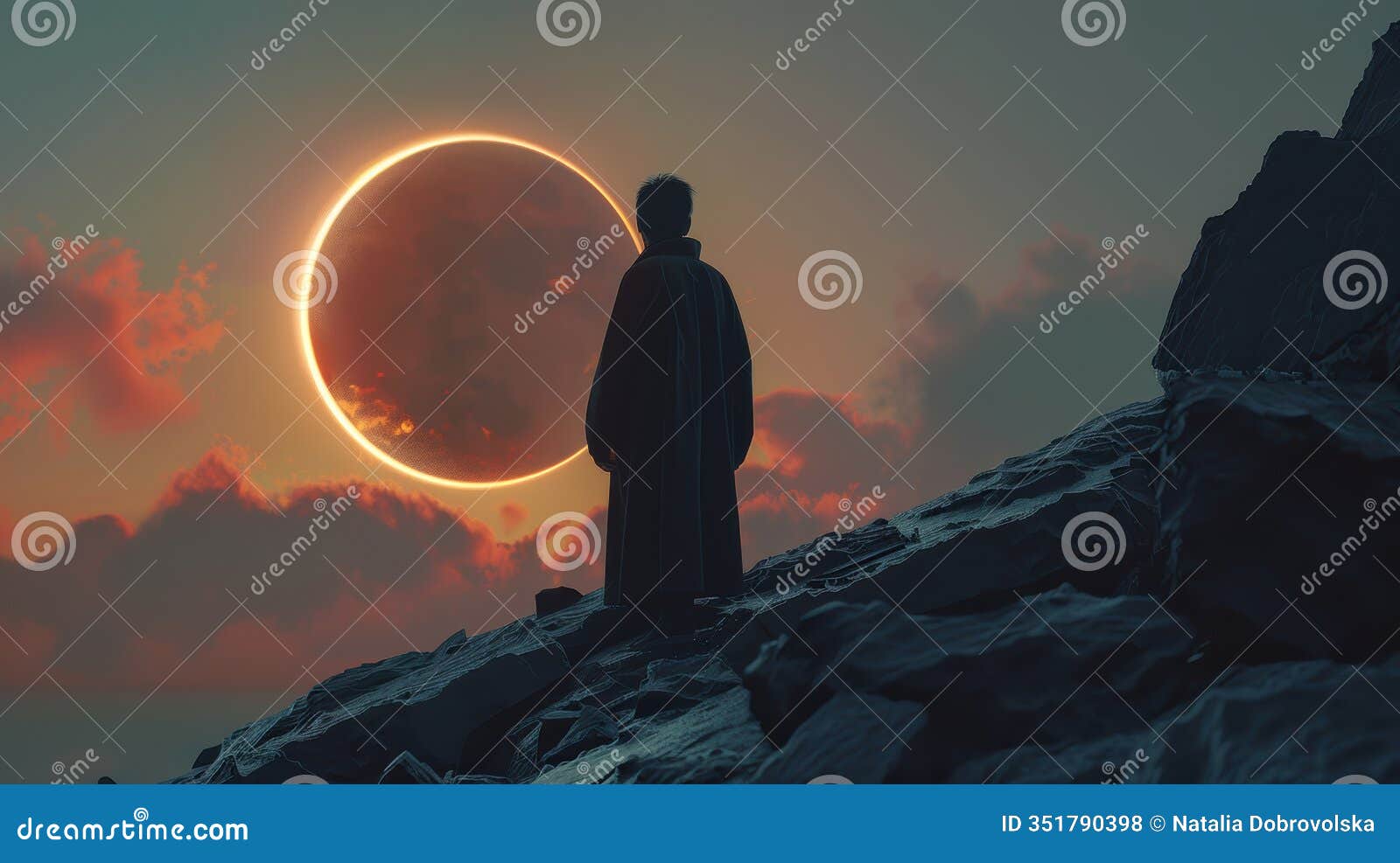 Celestial Phenomenon of Solar Eclipse with Perfect Moon-sun Alignment ...