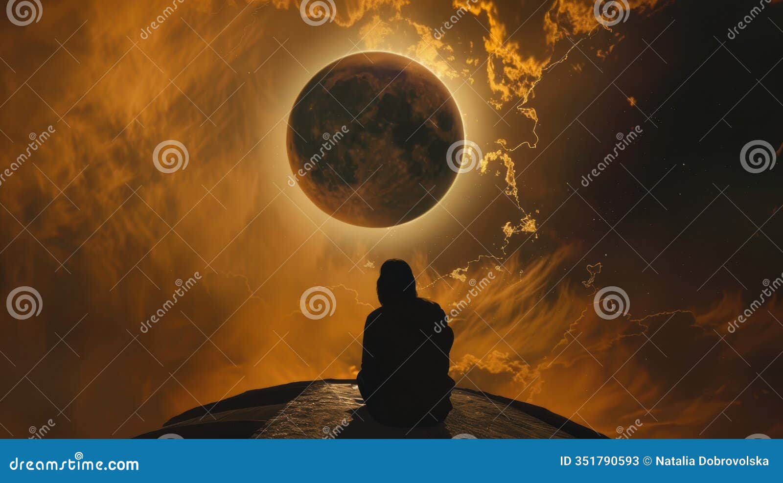 Celestial Phenomenon of Solar Eclipse with Perfect Moon-sun Alignment ...