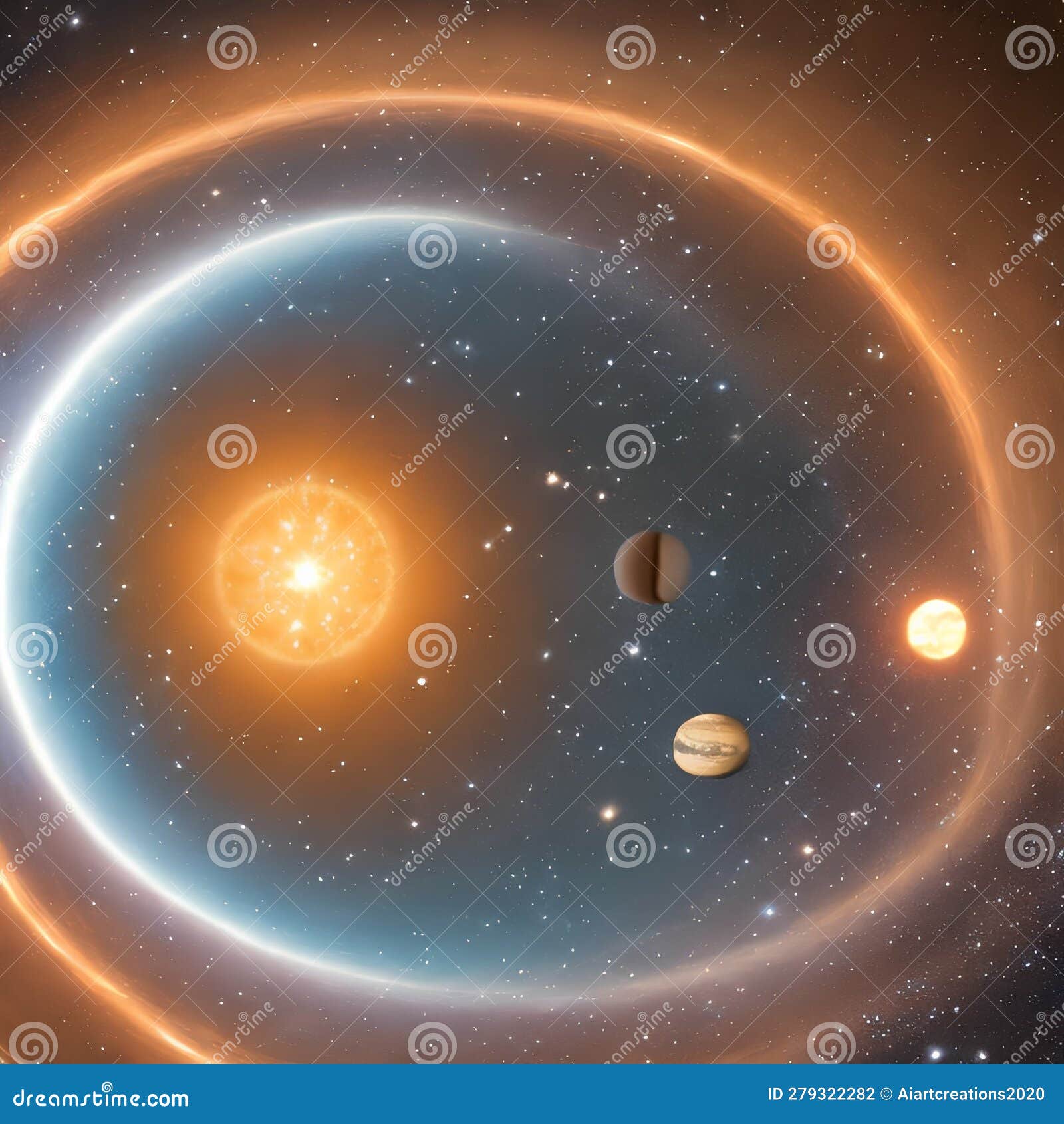 1323 Celestial Planetary System: A Mesmerizing And Celestial Background ...