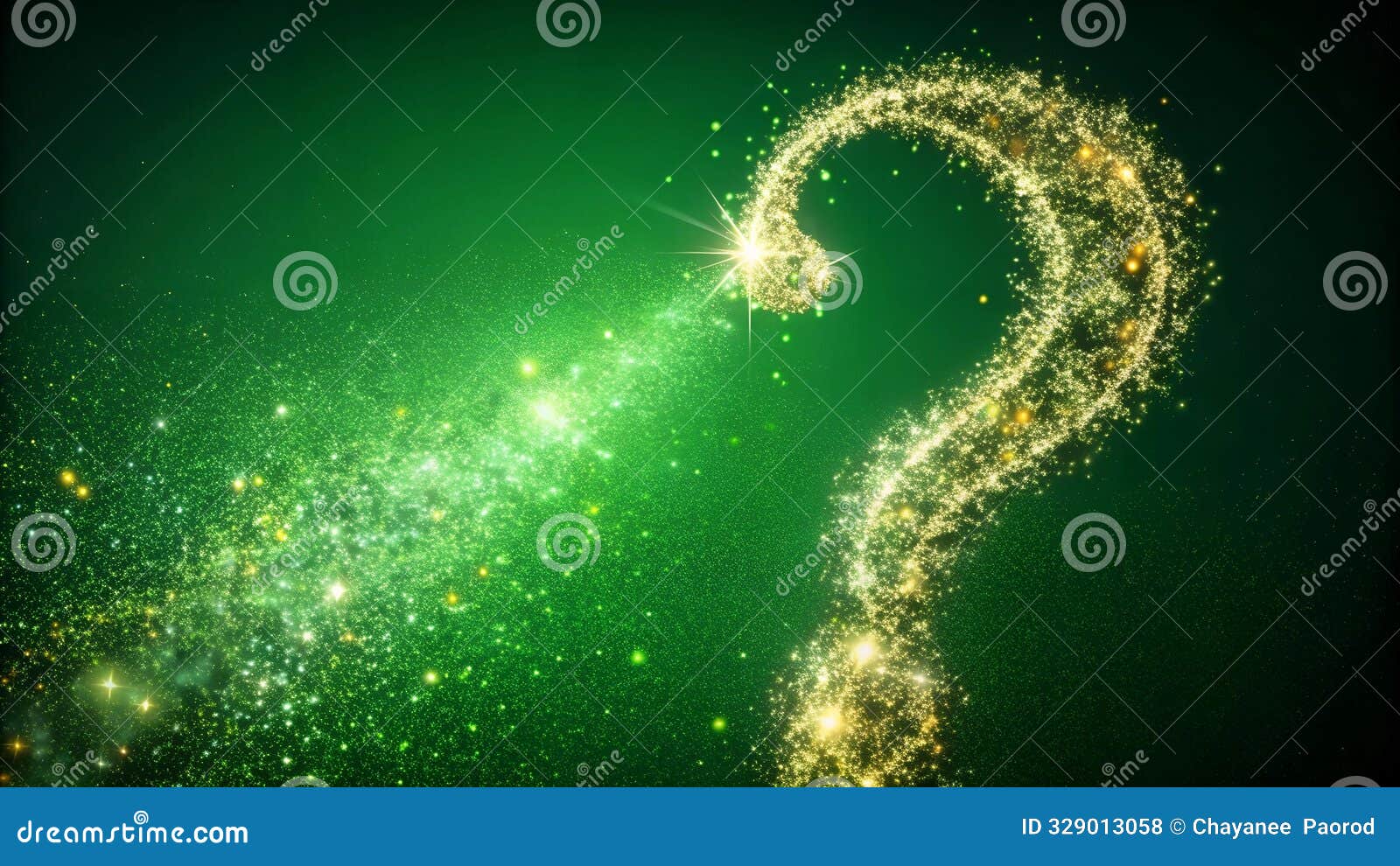 Celestial Question Mark Particle Bounce: Mystical Green Screen Effect ...