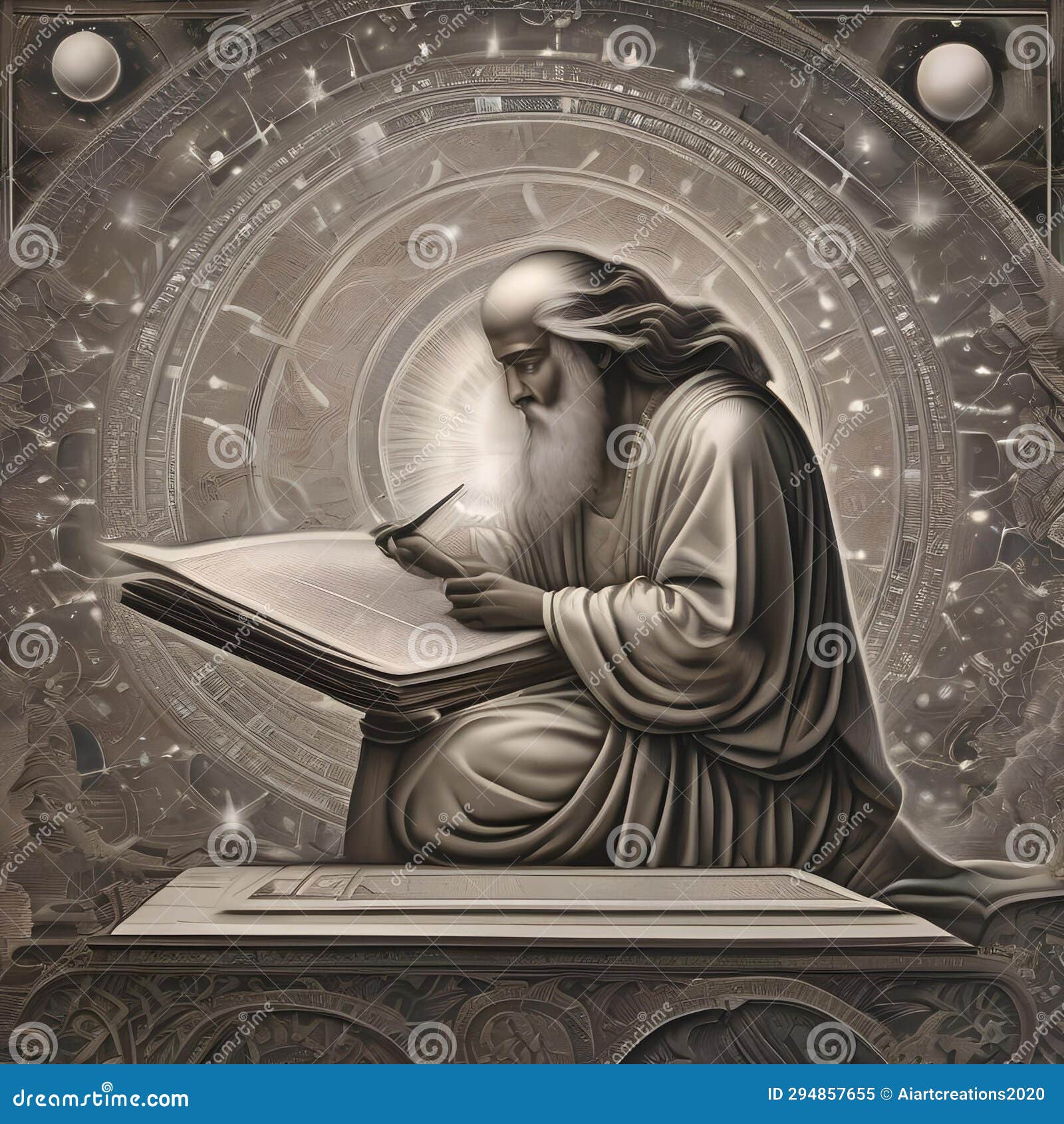 A Celestial Scribe, an Entity Etching the History of the Universe Onto ...
