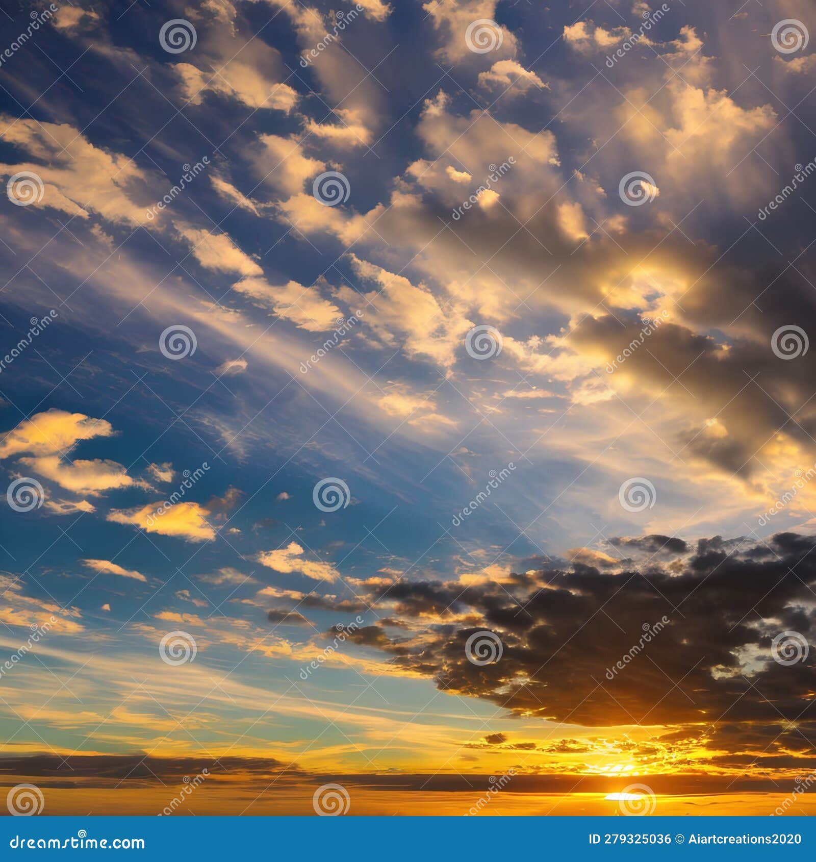 1452 Celestial Sky: A Celestial And Captivating Background Featuring A Sky With Fluffy Clouds ...