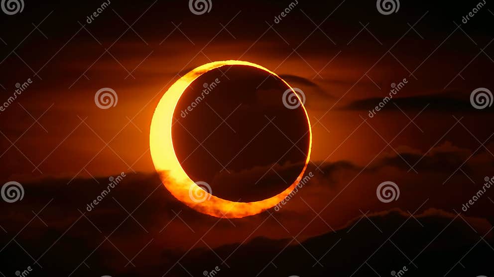 Celestial Spectacle: a Partial Solar Eclipse Casts an Otherworldly ...