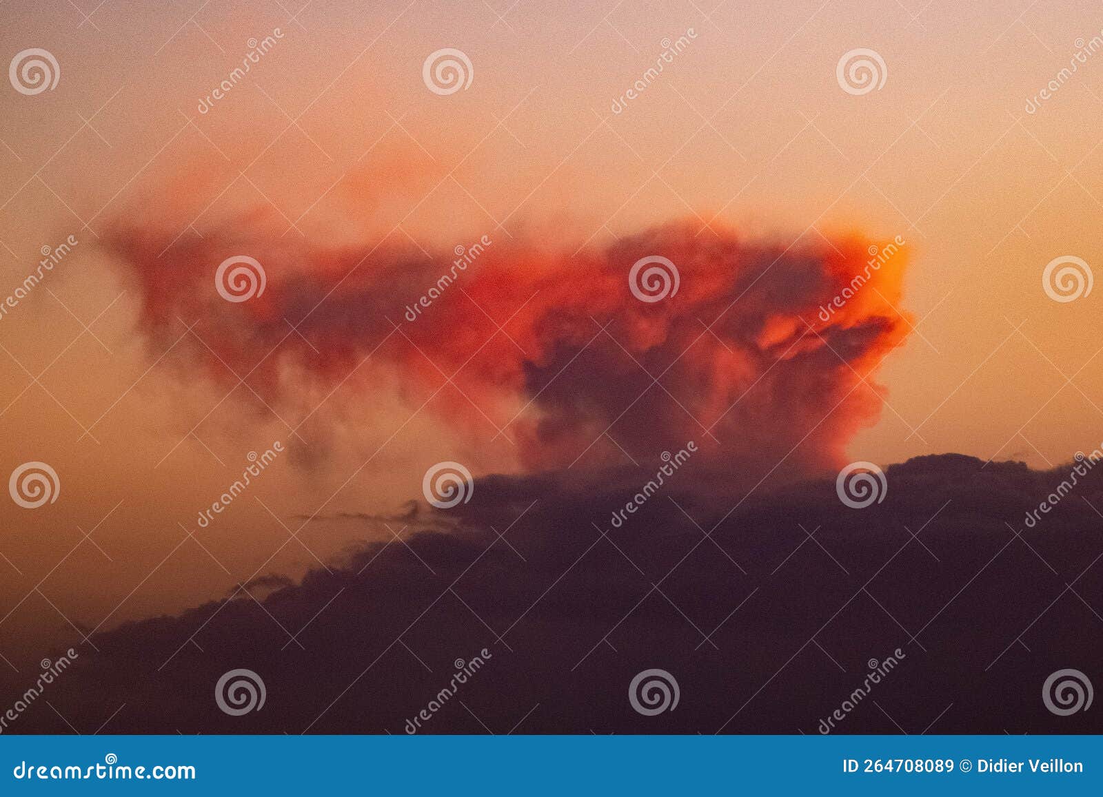 Sky volcano stock image. Image of beautiful, volcano - 264708089