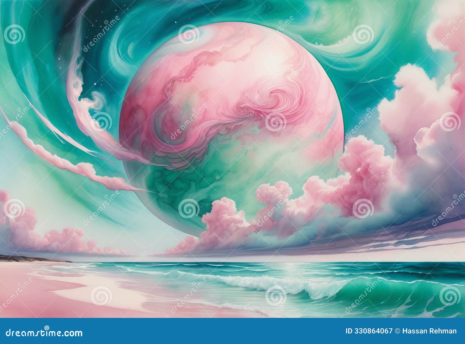 Celestial Symphony: Full Moon Dance In The Night Sky Stock Image ...