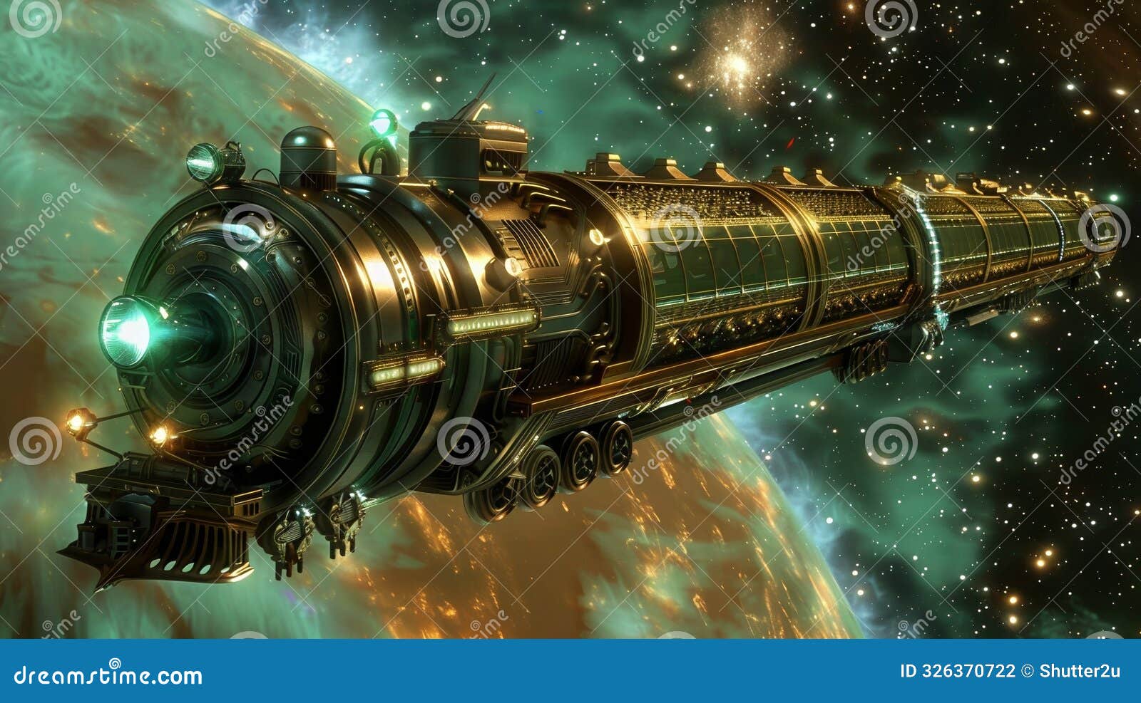 A Celestial Train Traversing the Universe Ferrying Passengers To ...