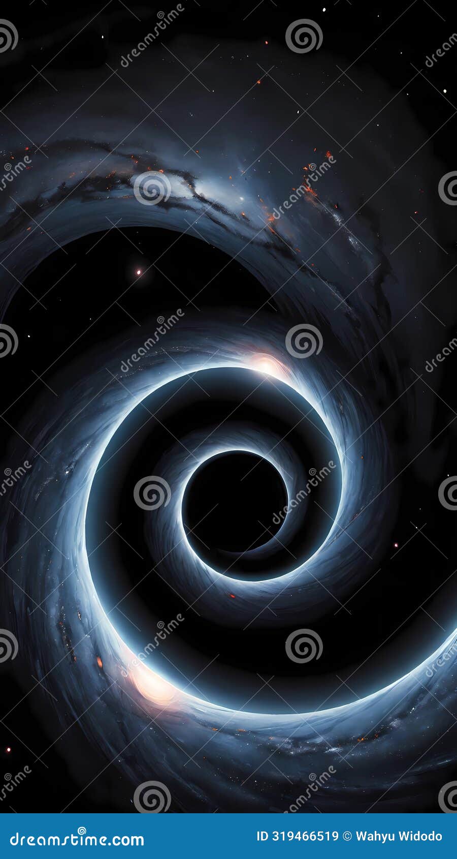 Celestial Vortex a Look Inside the Black Holes Illustration Wallpaper ...