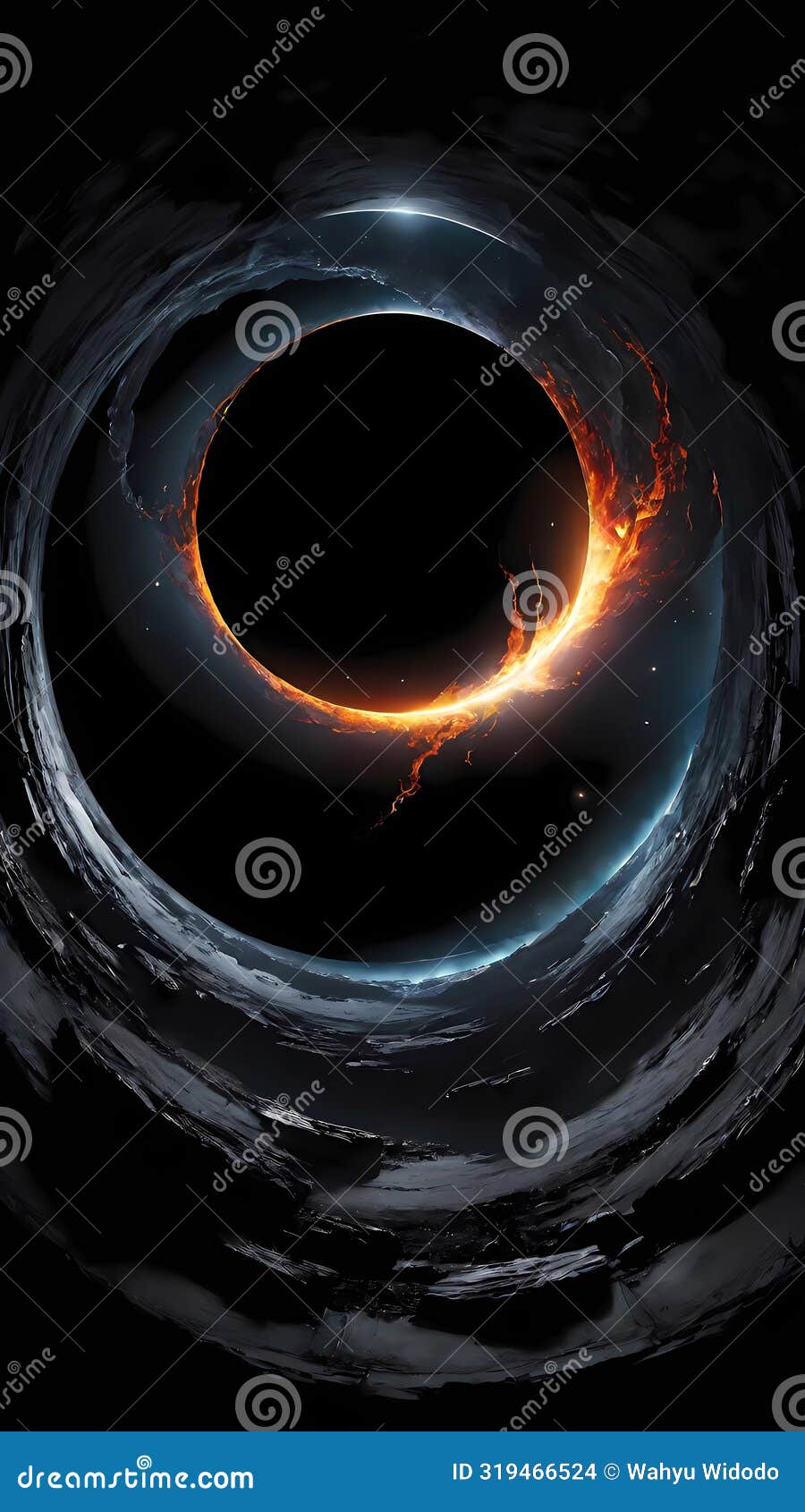 Celestial Vortex a Look Inside the Black Holes Illustration Wallpaper ...