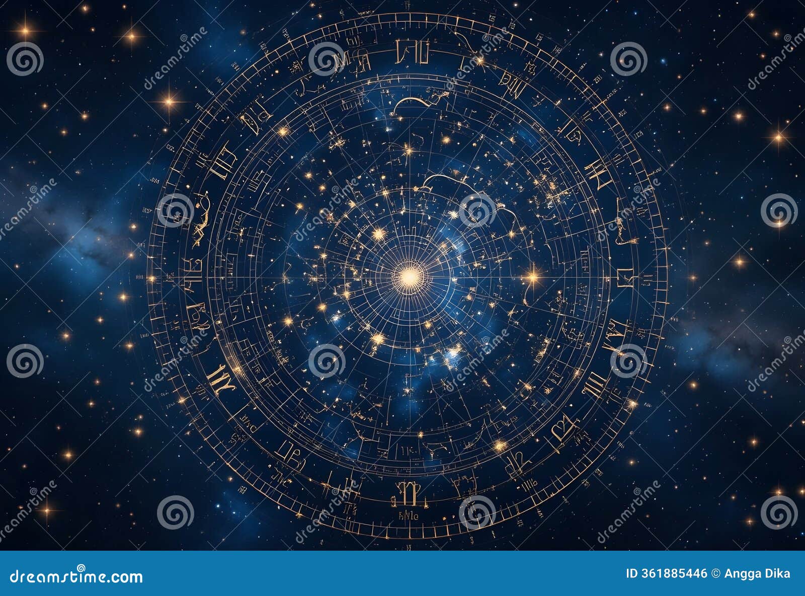 Celestial Zodiac Constellations – the Stars Aligned Stock Photo - Image ...