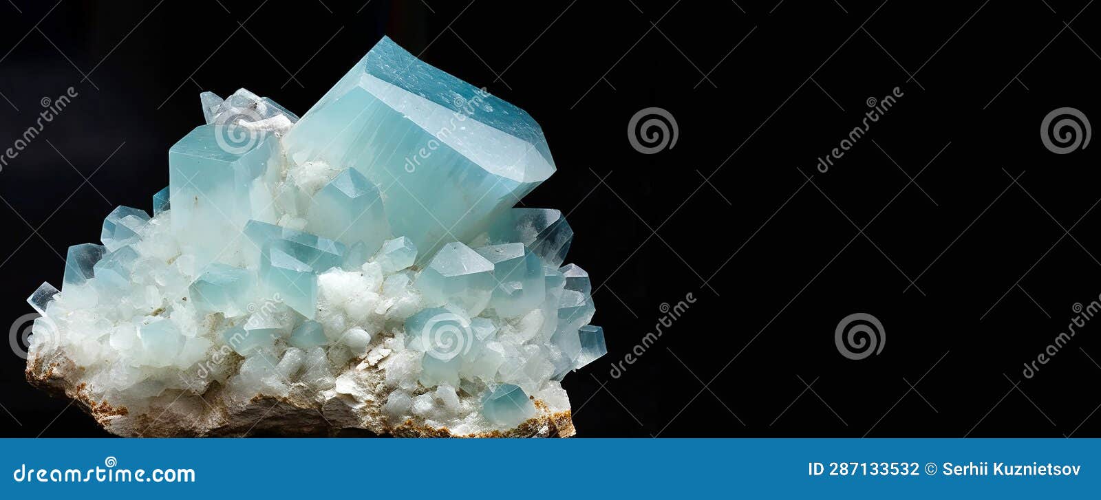 Celestine is Rare Precious Natural Geological Stone on Gradient ...