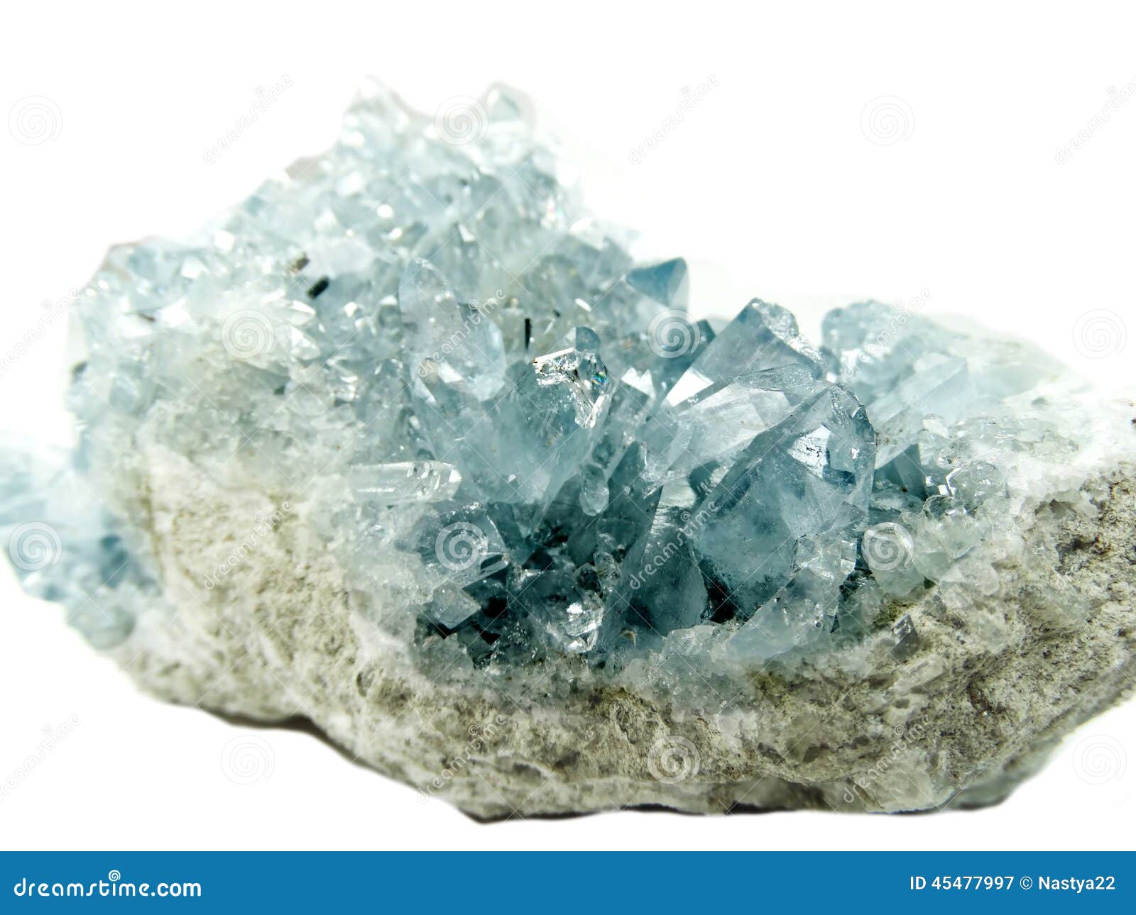 Celestite Geode Geological Crystals Stock Image - Image of natural ...