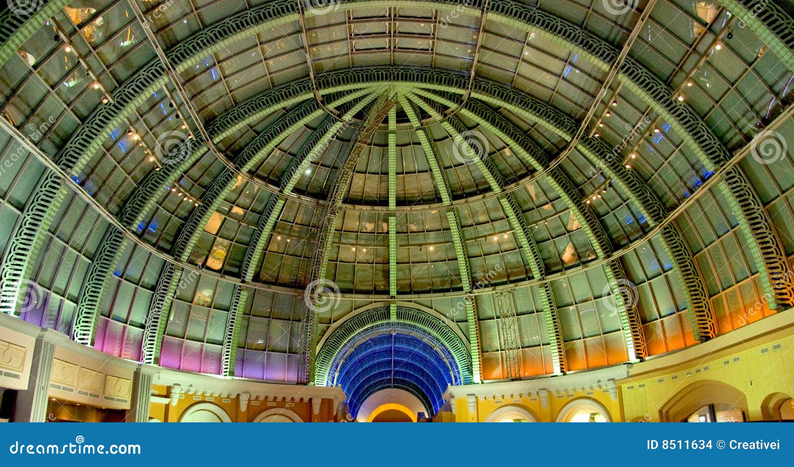 Celing of a Mall stock photo. Image of marble, reflection - 8511634