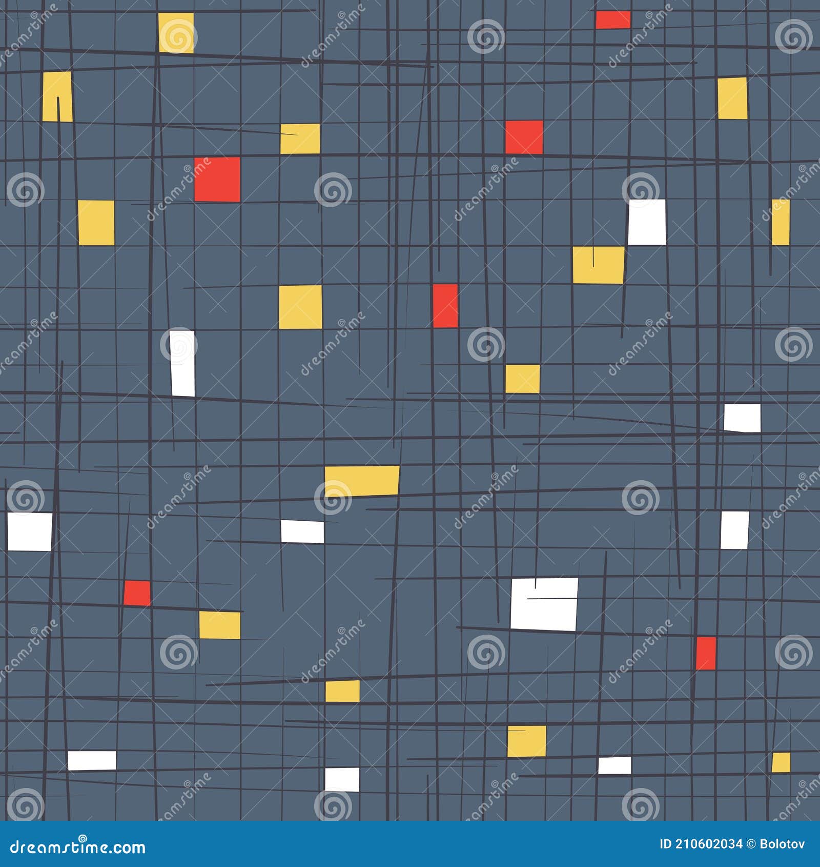 Cell Abstract Seamless Pattern. Vector Stock Vector - Illustration of ...