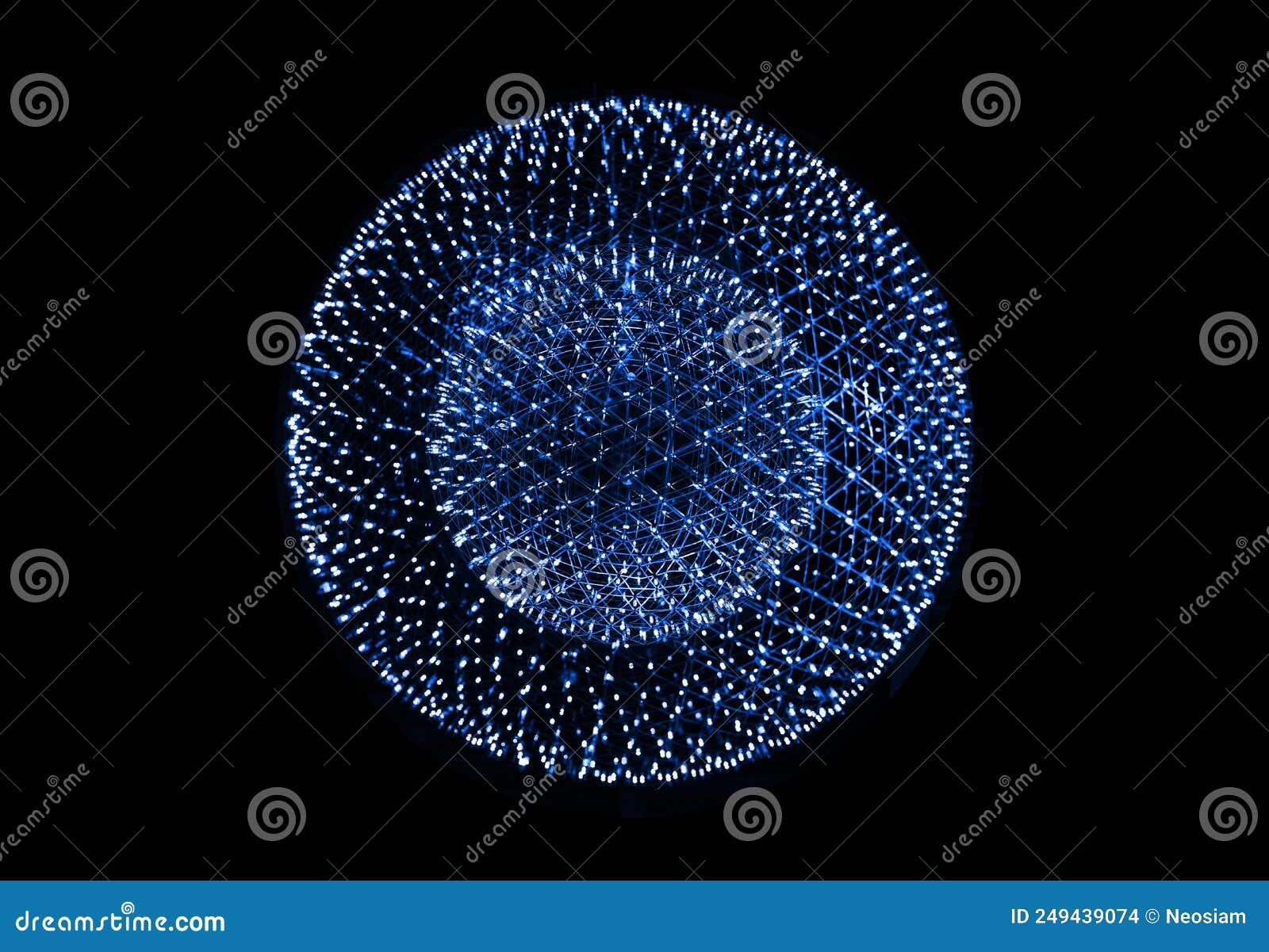 Cell Ball Abstract Particle Stock Illustration - Illustration of ball ...