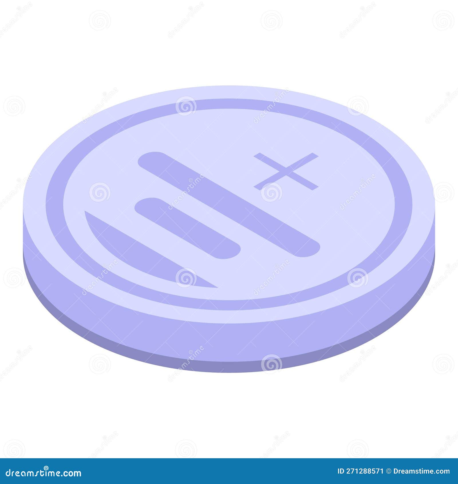Cell Battery Icon Isometric Vector. Full Energy Stock Vector ...