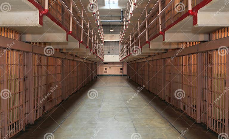 Cell Block stock image. Image of hall, penitentiary, enforcement - 22202543