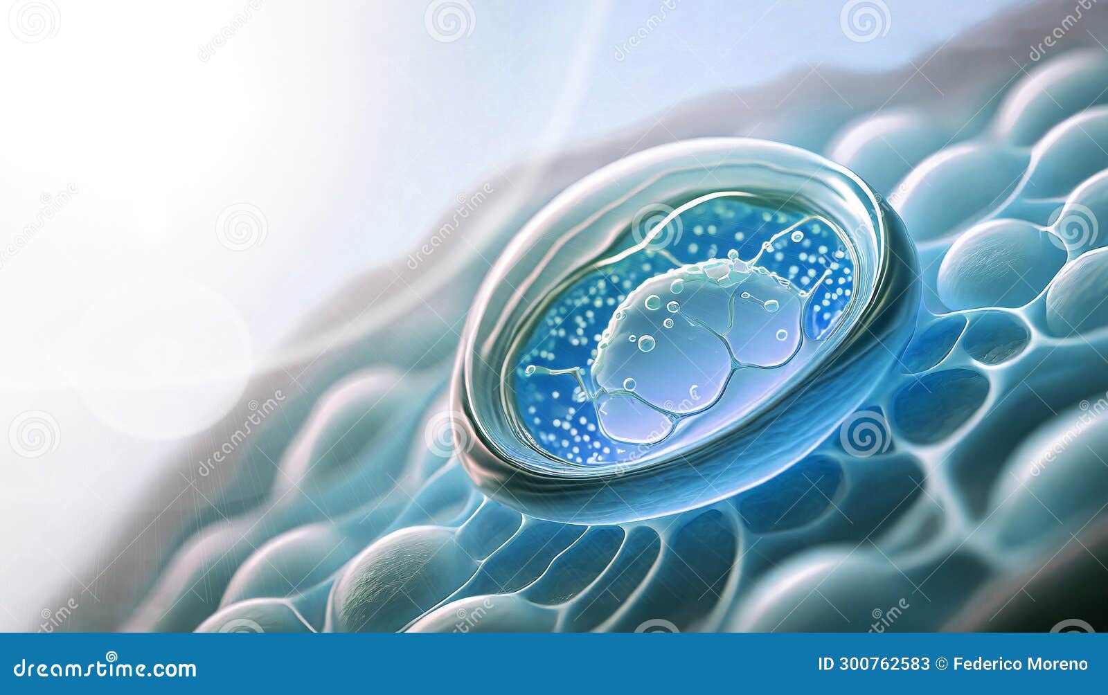 Cell in a Bubble, Representing Cell Structure and Function. Hyaluronic ...