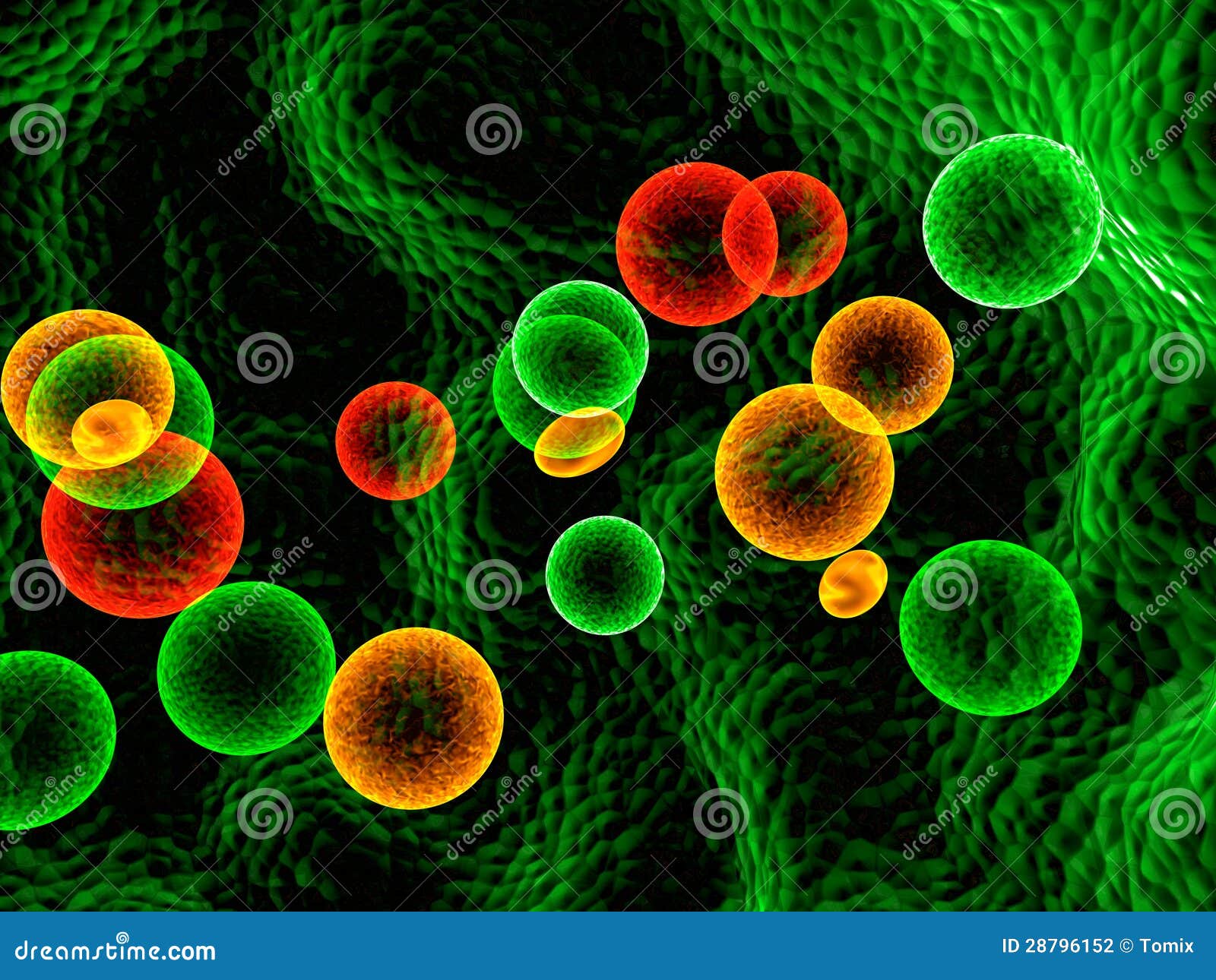 Cell colors stock illustration. Illustration of cancer - 28796152