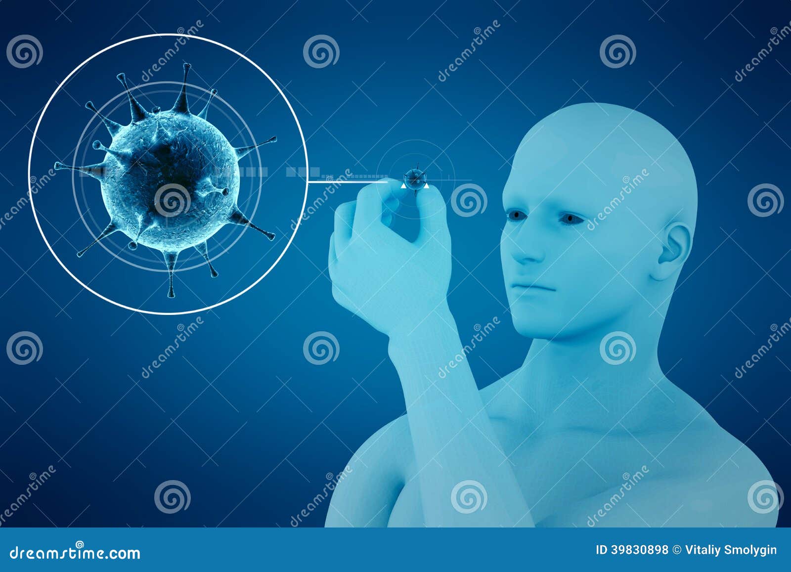 Cell and 3d man stock photo. Image of human, cancer, cell - 39830898
