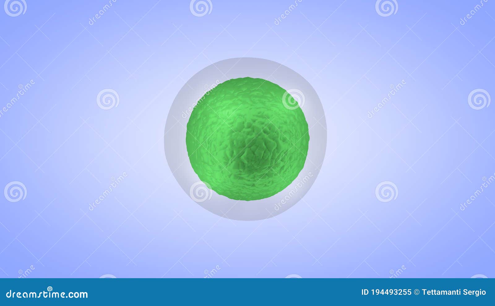 Cell 3D Render Hight Resolution Stock Illustration - Illustration of ...