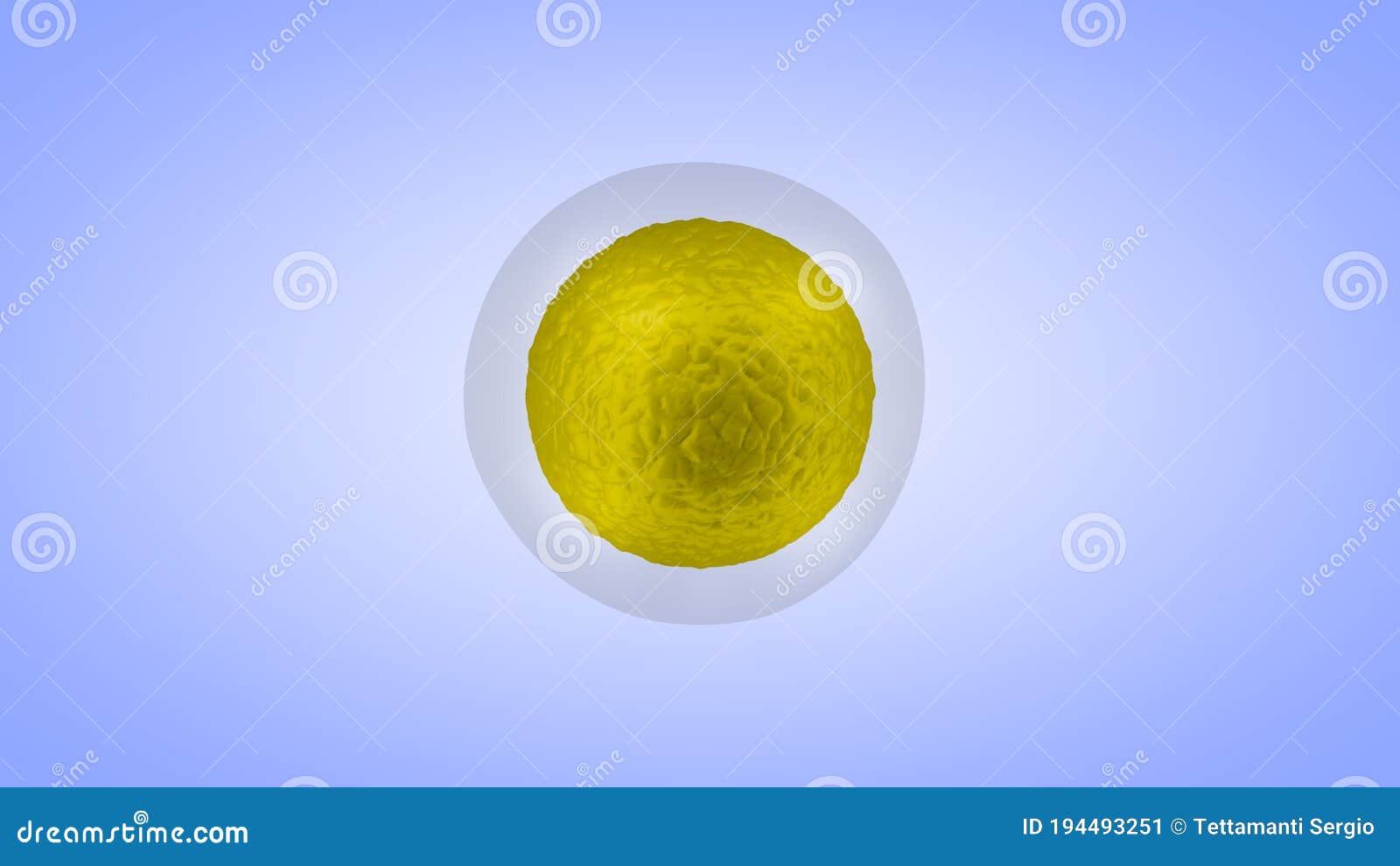 Cell 3D Render Hight Resolution Stock Illustration - Illustration of ...