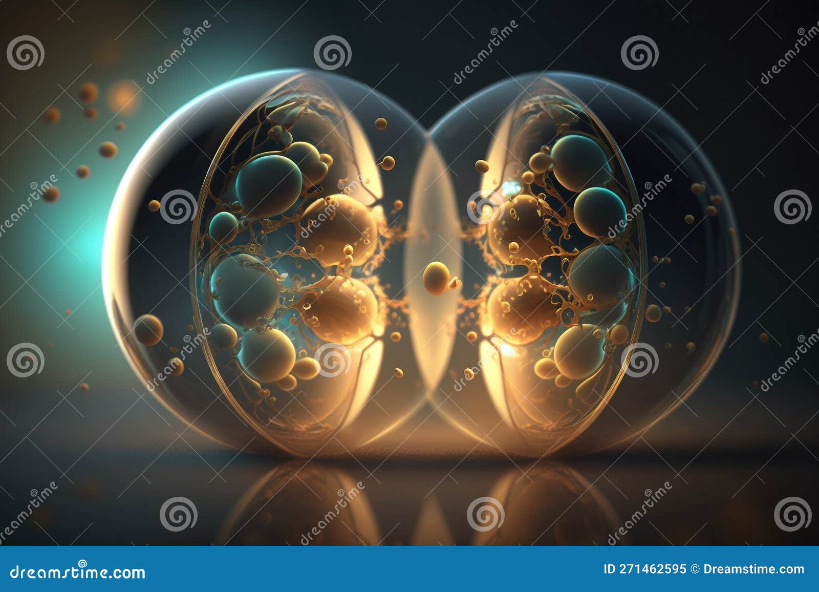 Cell Division or Cell Connection, the Microbiological Process of ...