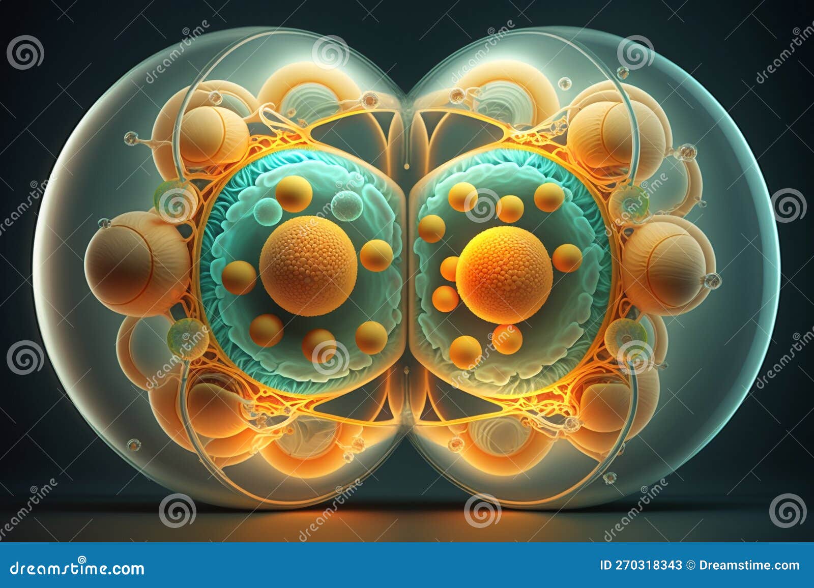 Cell Division or Cell Connection, the Microbiological Process of ...