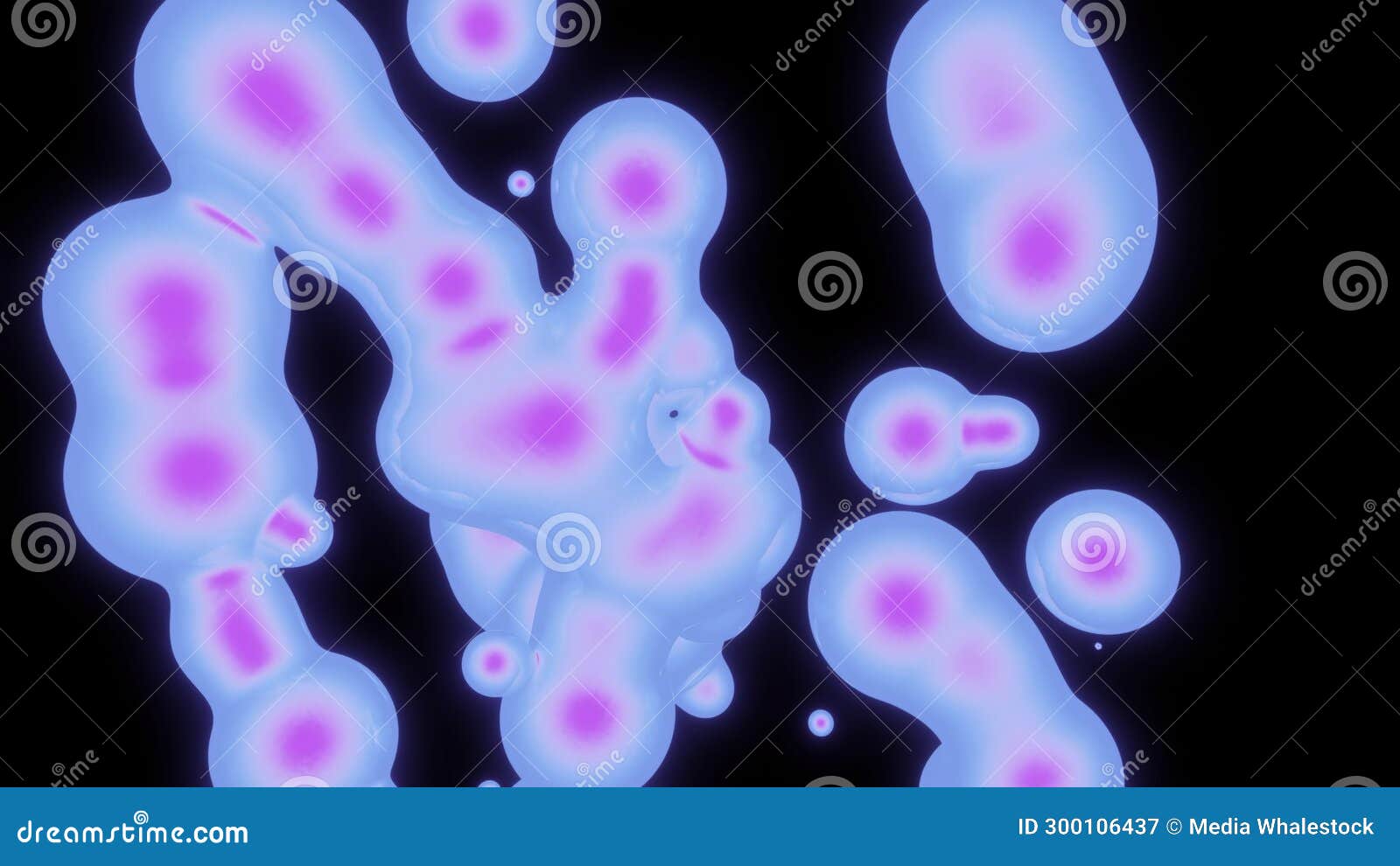 Cell Division or Cloning Cells. Design Stock Image - Image of green ...