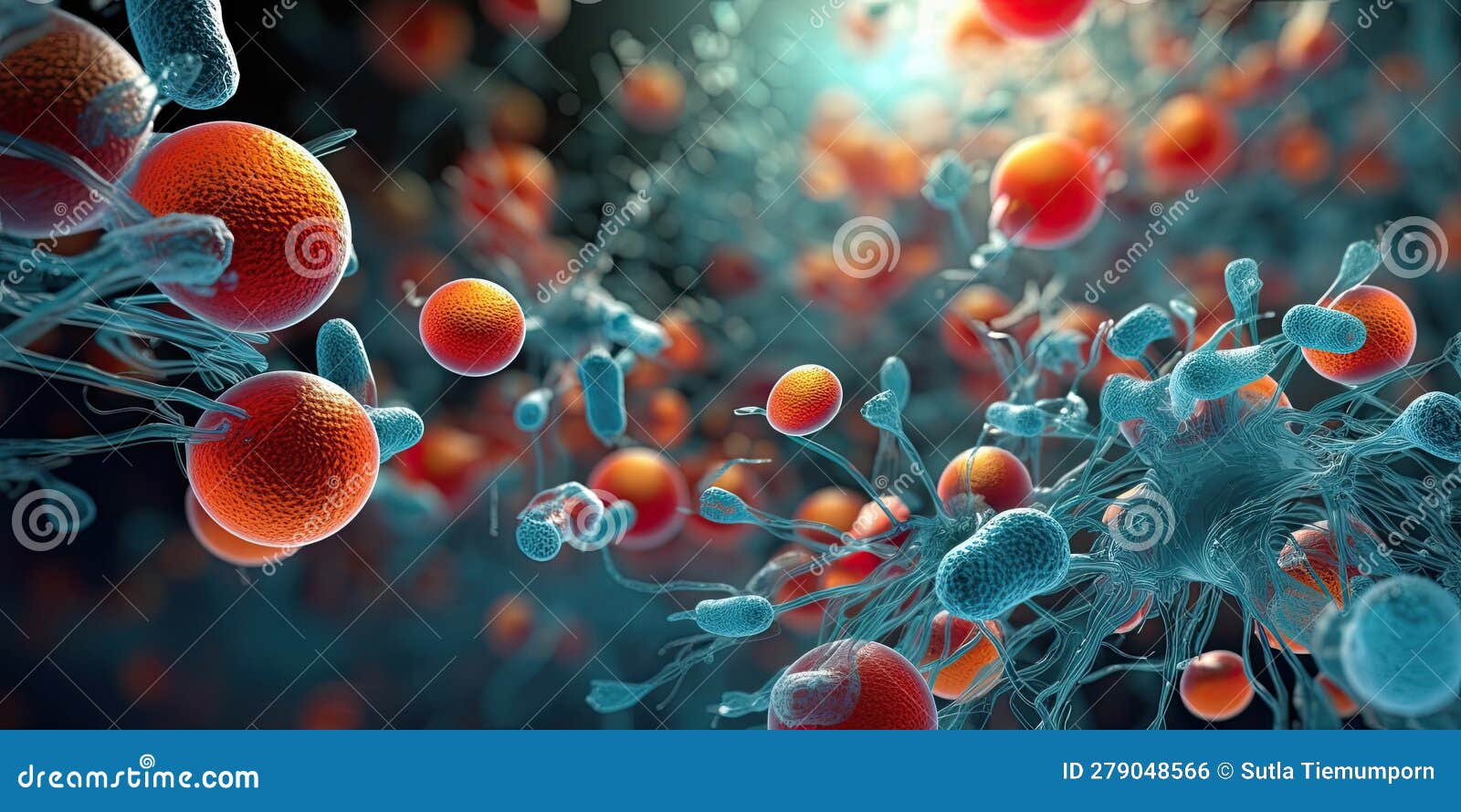 Cell Division or Cell Connection, the Microbiological Process of ...